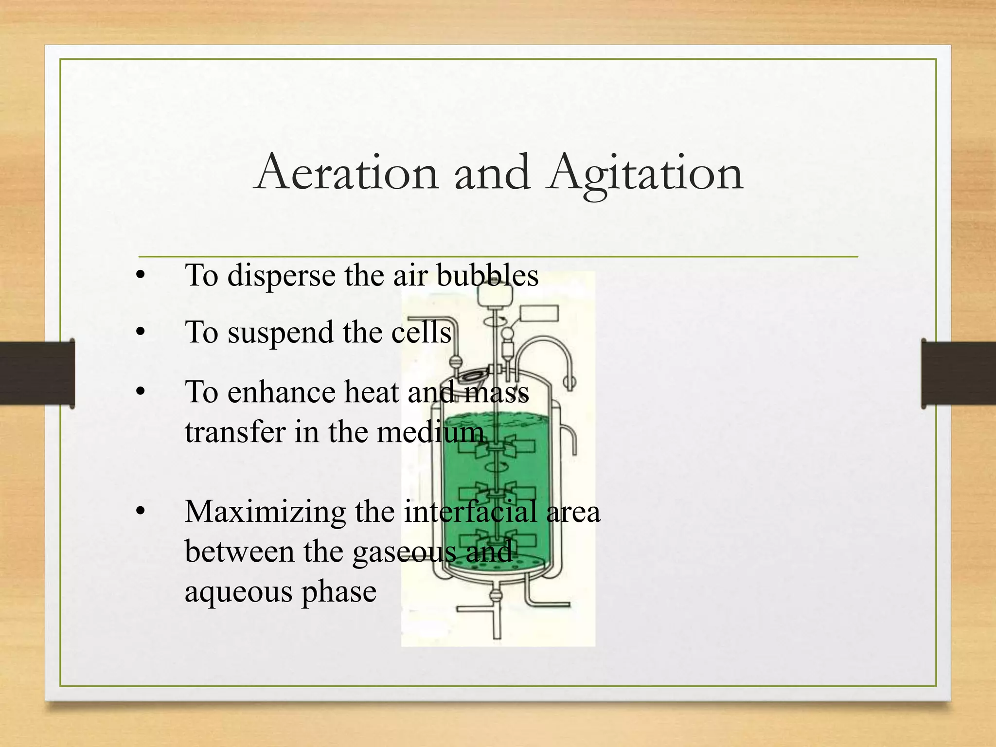 Jk aeration and agitation and heat transfer in bioreactors | PPT