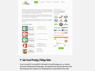 Jk Baseer Visual resume | PPT