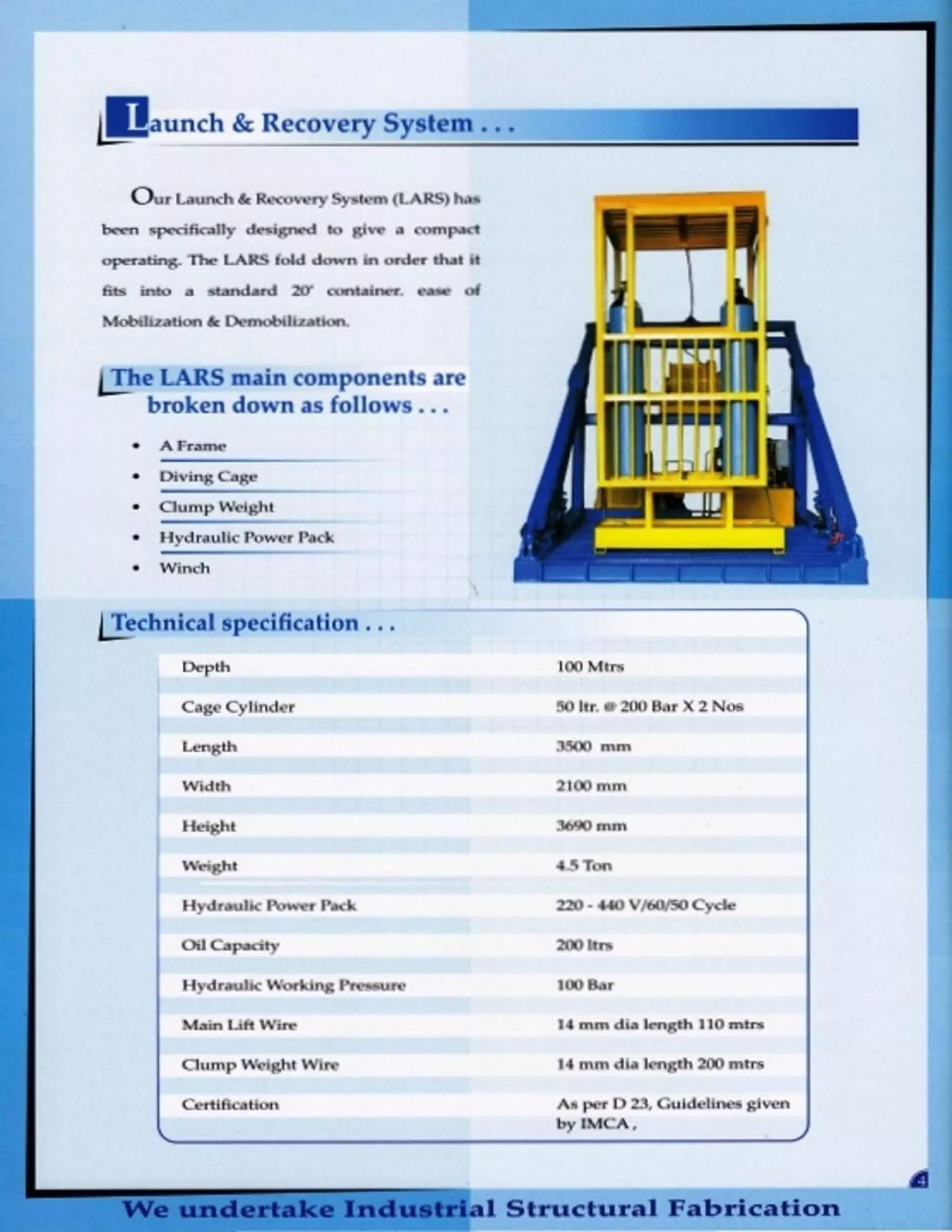 J K Engineering Works, Maharashtra, Diving Systems & Panels | PDF