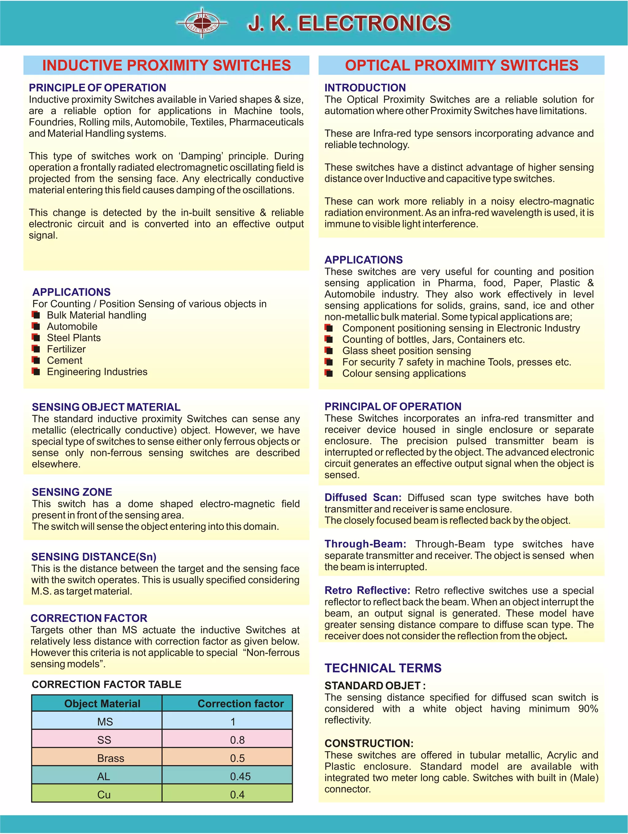 J k electronics brochure 4 2-2009 | PDF