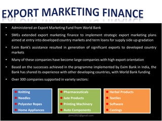 The exim bank in power point presentation | PDF