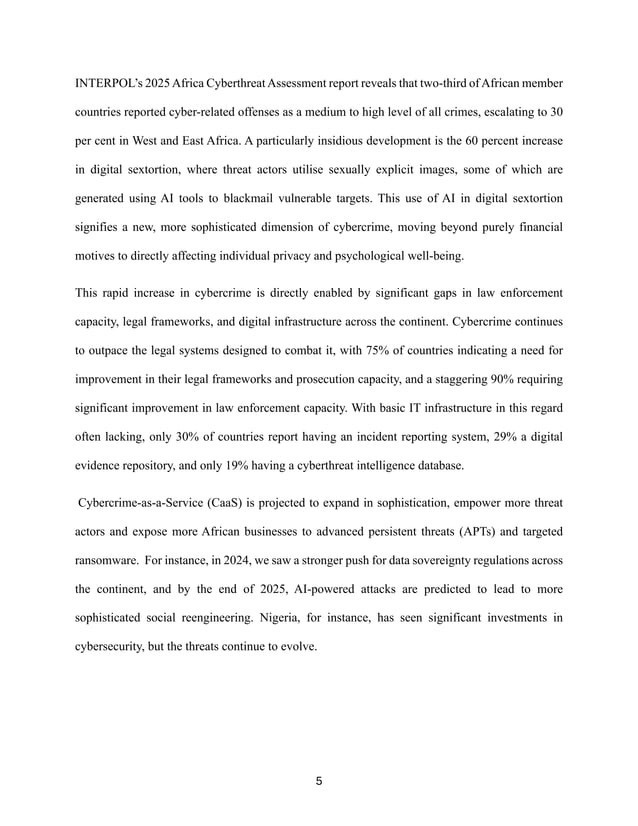 Securing Africa’s future: Technology, culture and the changing face of threat | PDF