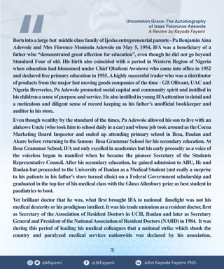 Uncommon Grace The Autobiography of Isaac Folorunso | PDF