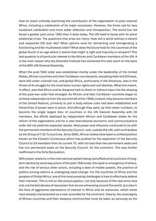 Advancing Africa’s Interests in the Changing Global Order | PDF