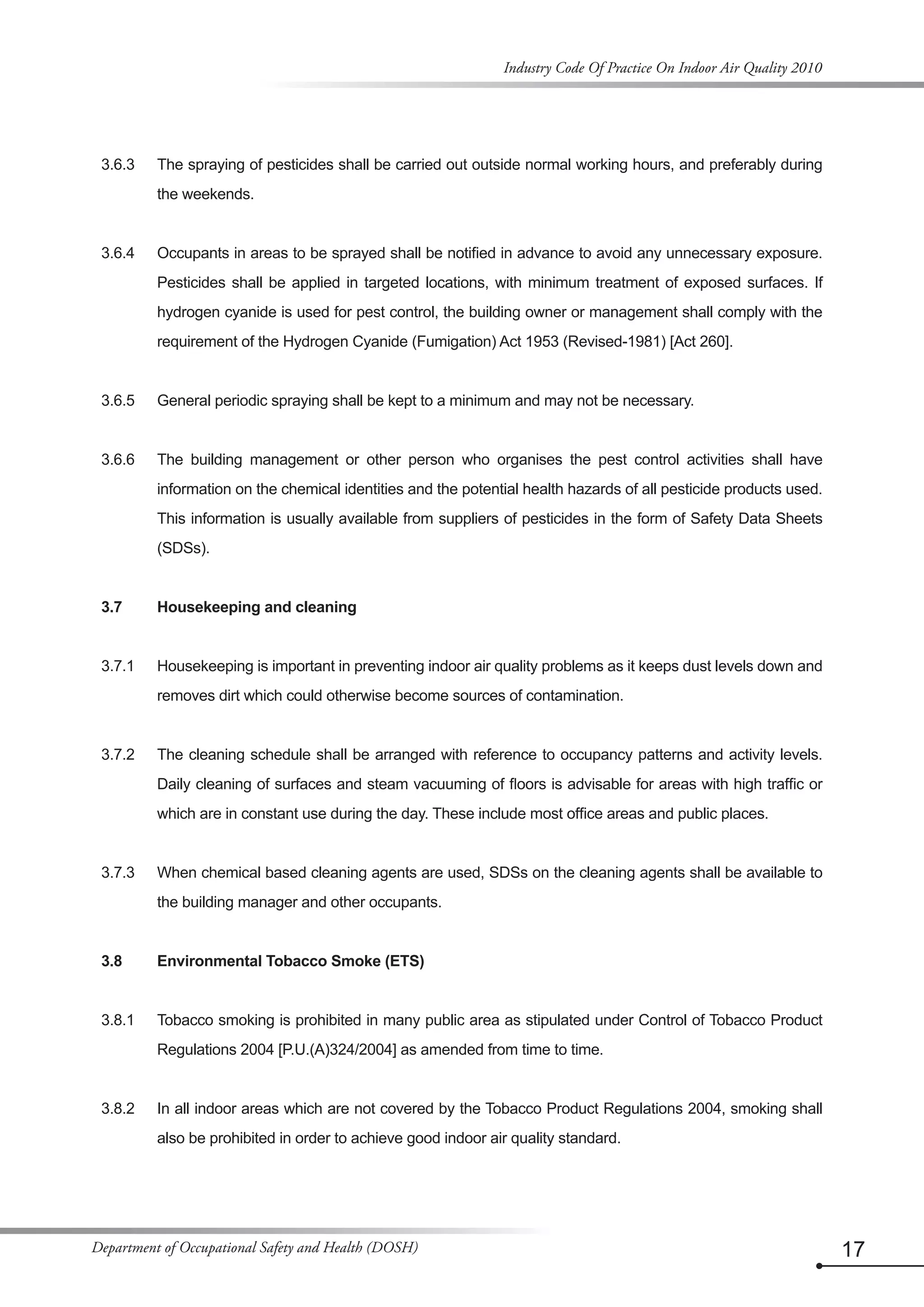 Indoor Air Quality Code of Practice | PDF | Lung and Respiratory Health ...