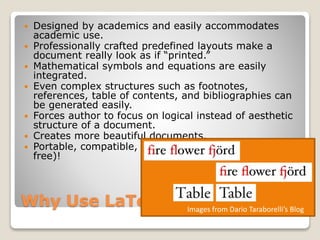 LaTeX for B.Sc. Mathematics,an introduction | PPTX