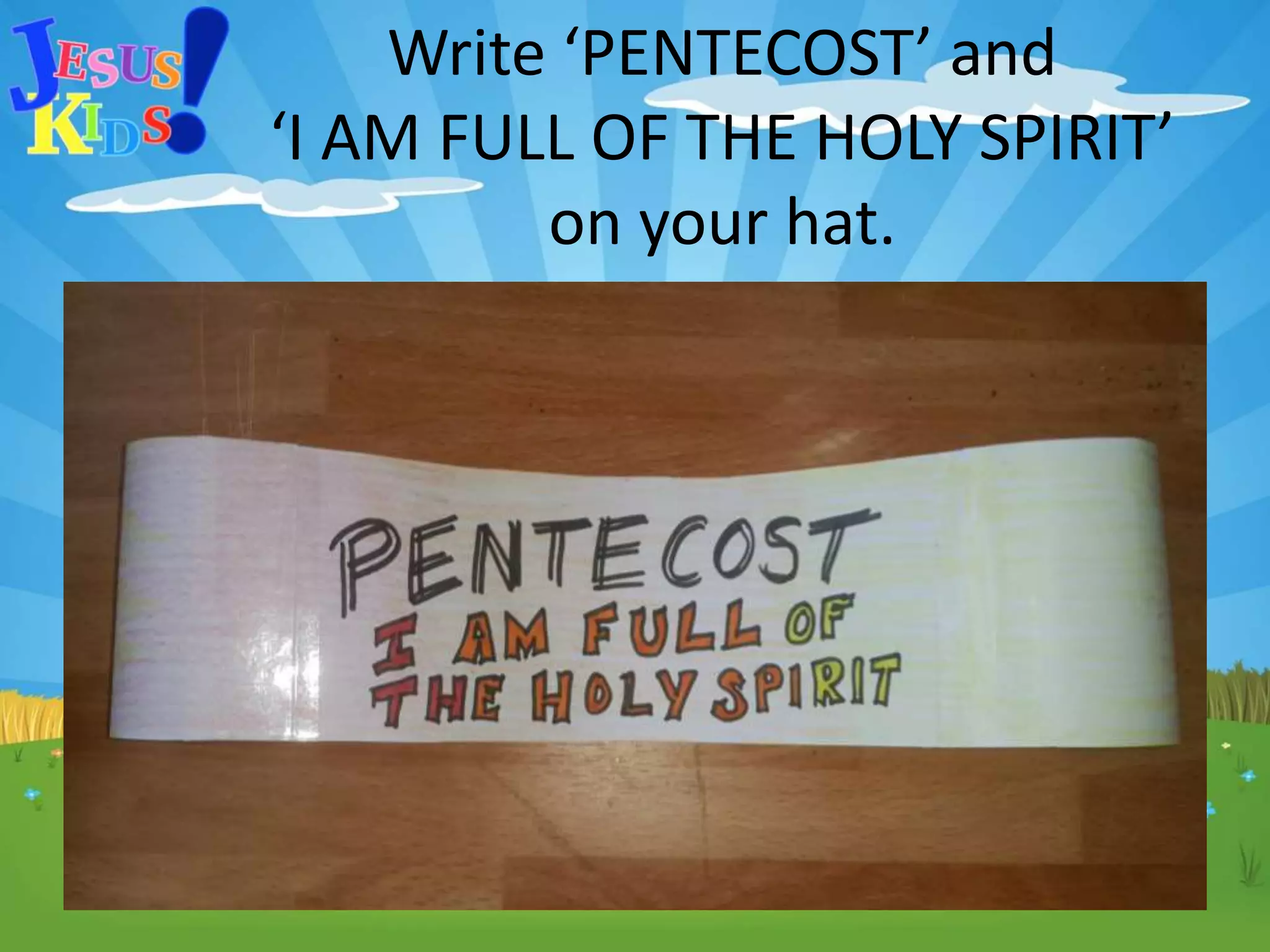 Jesus Kids! May 31st - Pentecost offering, crafts & worship | PPTX