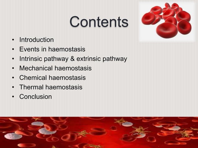 Hemostasis | PPTX | Blood Disorders | Diseases and Conditions