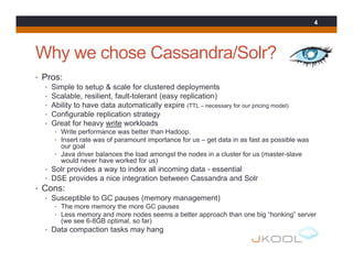 How We Used Cassandra/Solr to Build Real-Time Analytics Platform | PPT