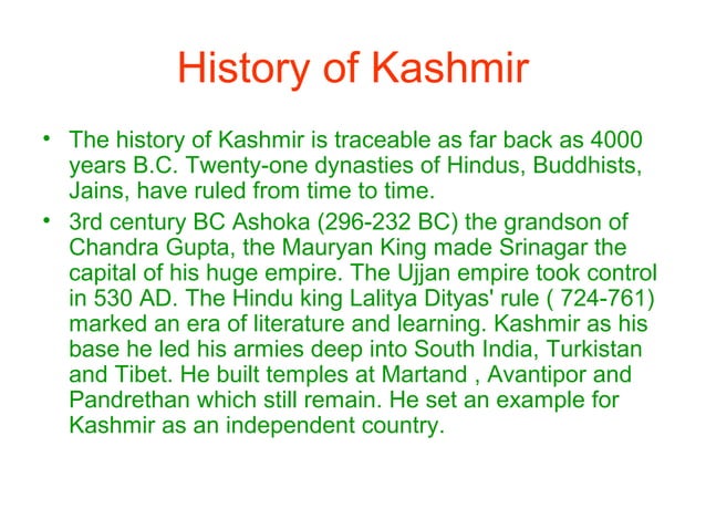 Overview of Jammu & Kashmir India | PPT