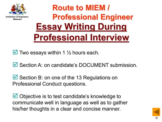 Route to Professional Engineer (P.Eng) and Member of IEM (MIEM) | PDF ...