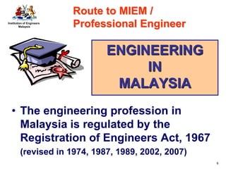 Route to Professional Engineer (P.Eng) and Member of IEM (MIEM) | PDF