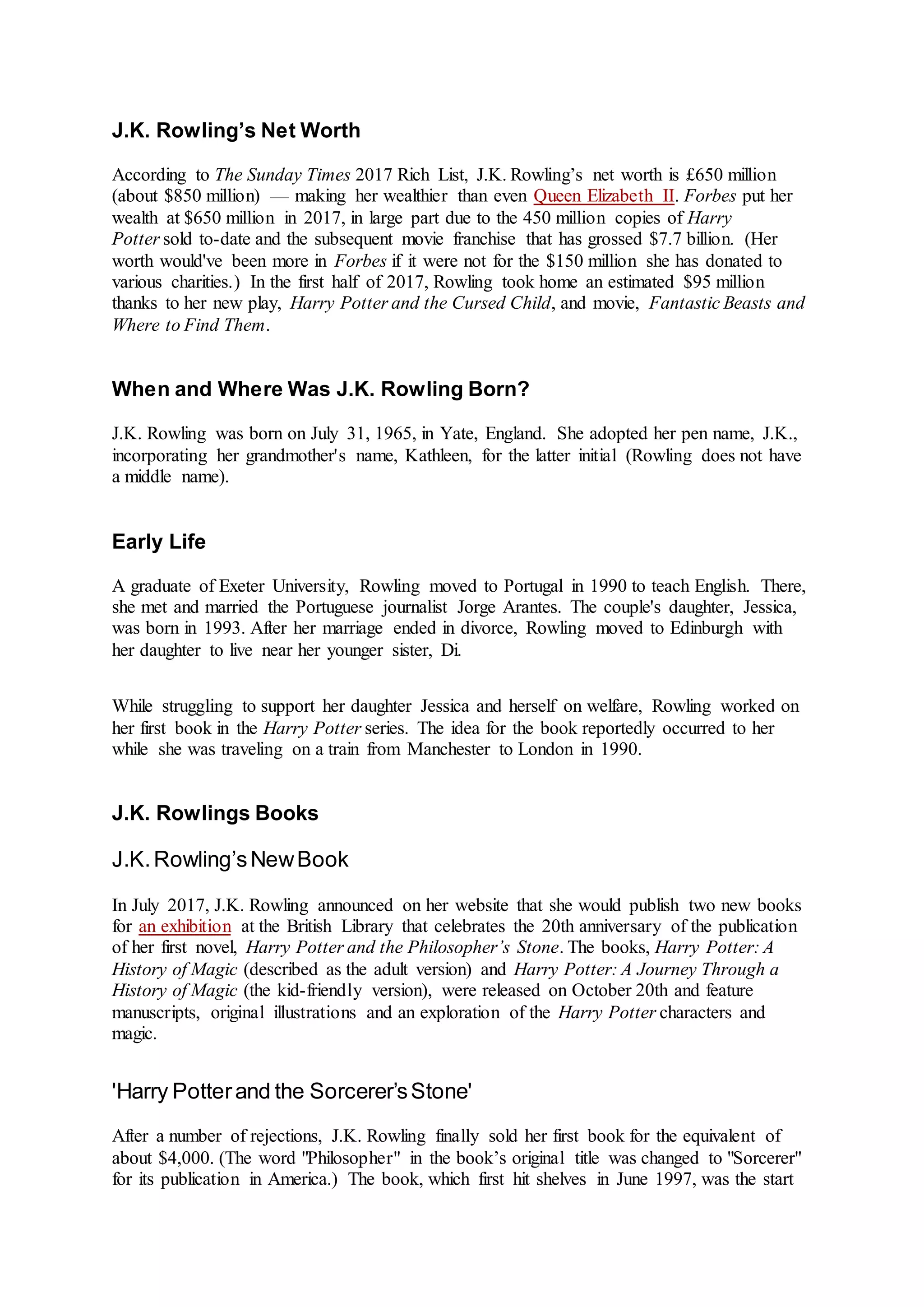 Jk rowling | DOCX