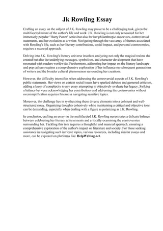 Jk Rowling Essay.pdf