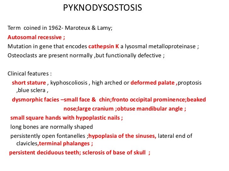 A Case of Pycnodysostosis