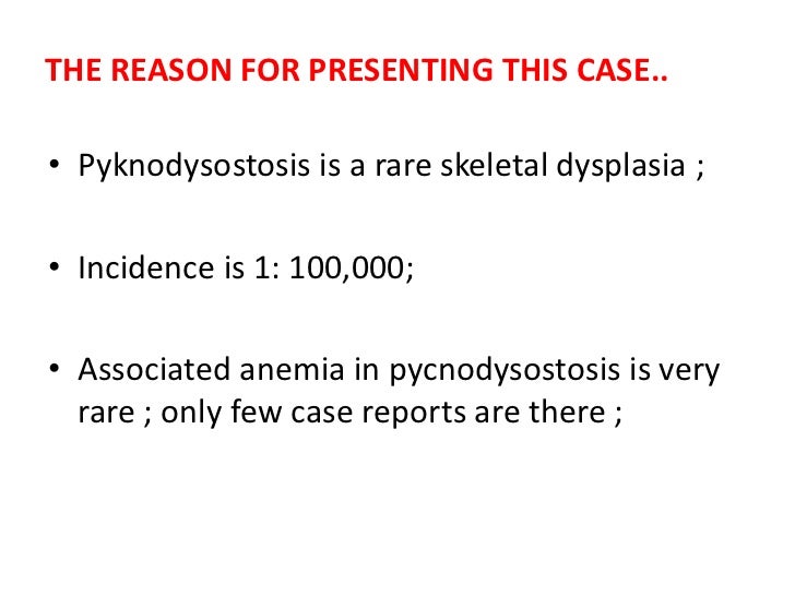 A Case of Pycnodysostosis