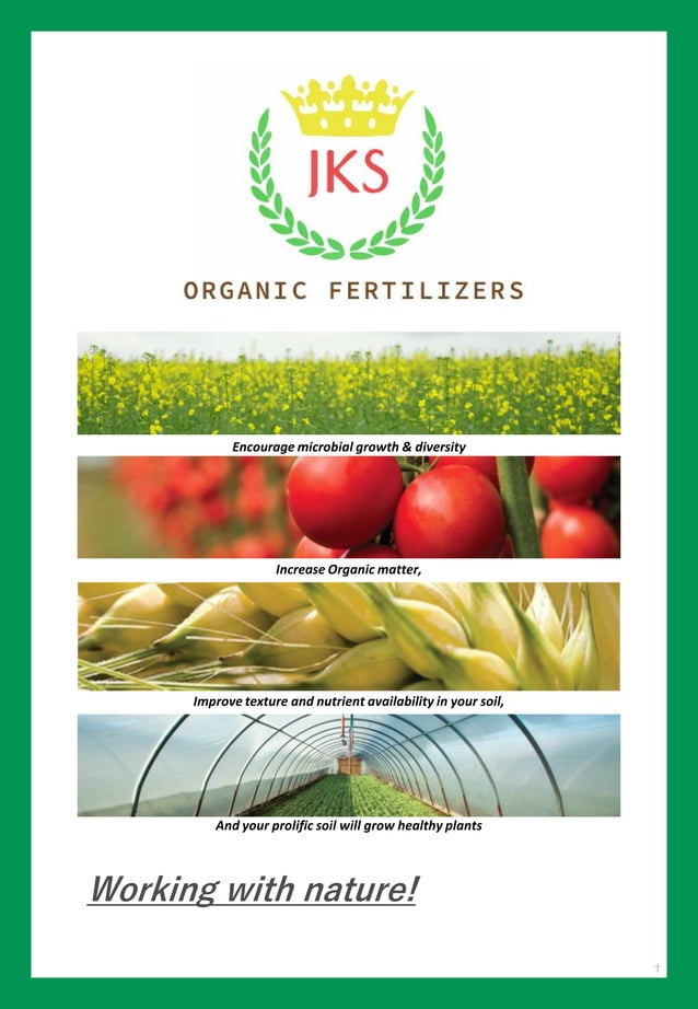 JKS Organic Fertilizers Product Brochure | PDF
