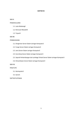 Server di dalam sebuah Jaringan Komputer | PDF