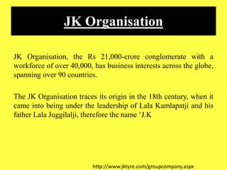 Jk tyre industry | PPTX