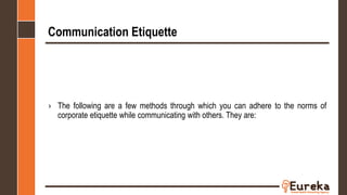 02 corprate etiquette communication | PPT
