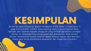 Pengertian Server pada sebuah Jaringan Komputer | PPT