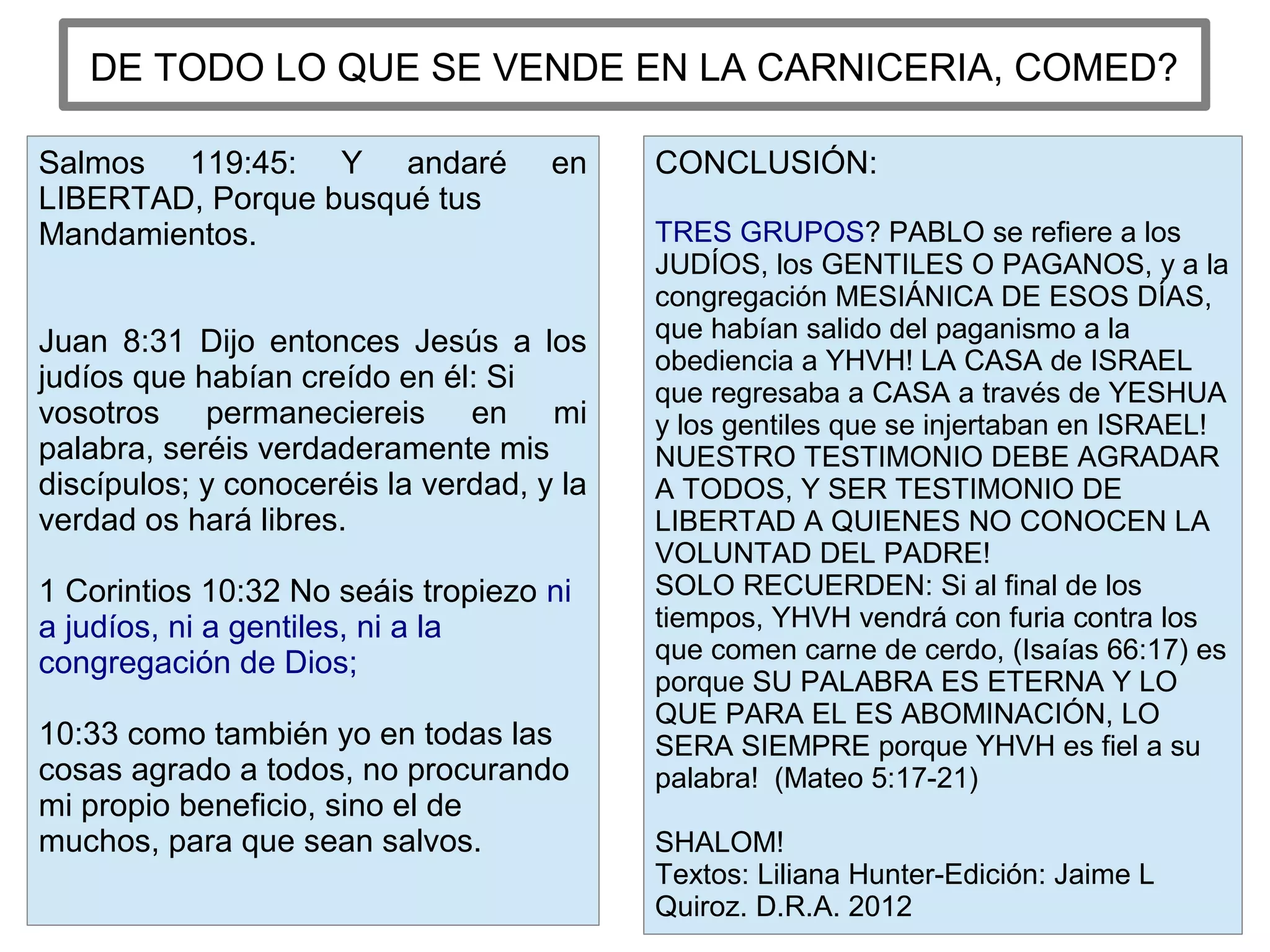 Jl de todo lo que se vende en la carniceria comed | PPS