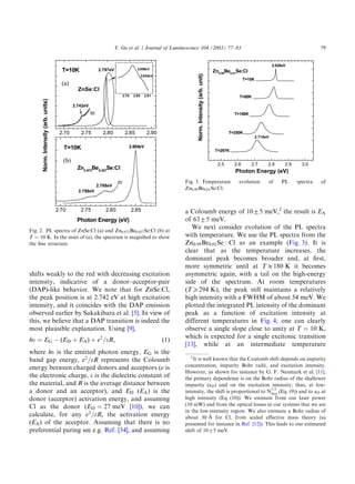 Observation of free-to-acceptor-type photoluminescence in chlorine ...