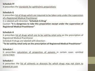 JL1 Drugs and Cosmetics Act Part 1 | PPTX | Pharmaceutical Drugs ...