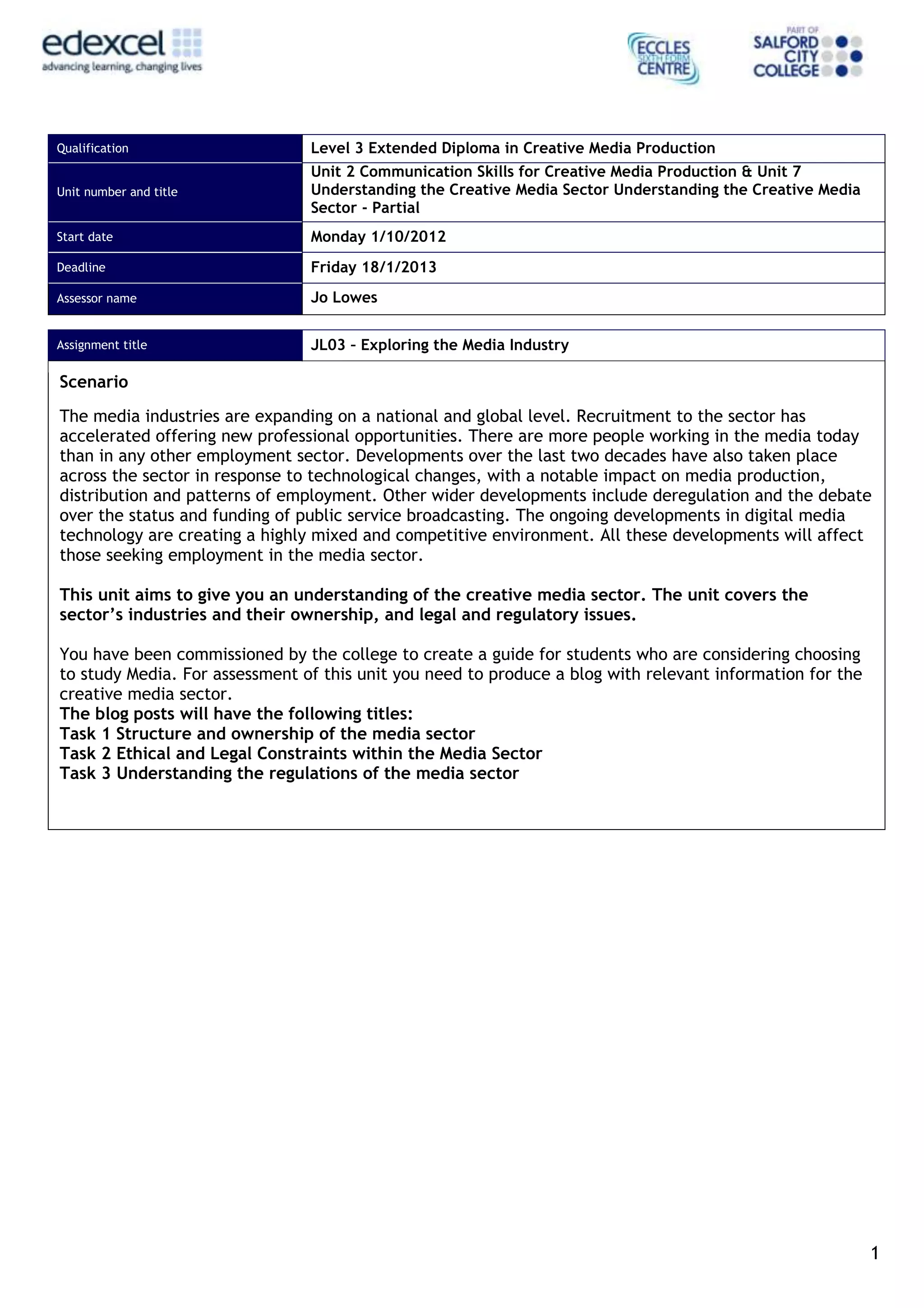 Jl3 2012_assignment | PDF