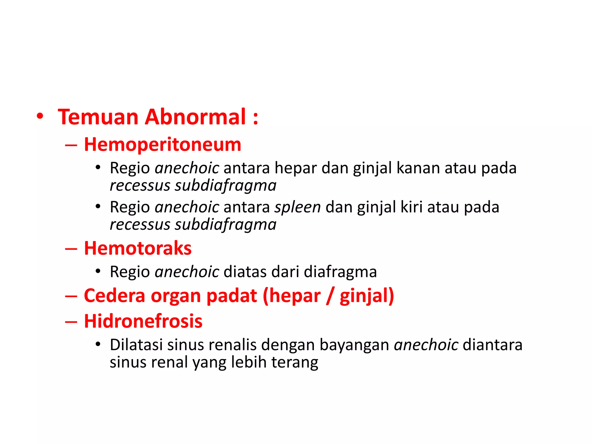 FAST (Focused Assessment Sonography for Trauma) | PPTX