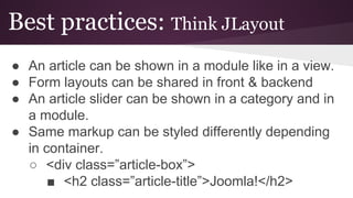JLayout for extension developers | PDF