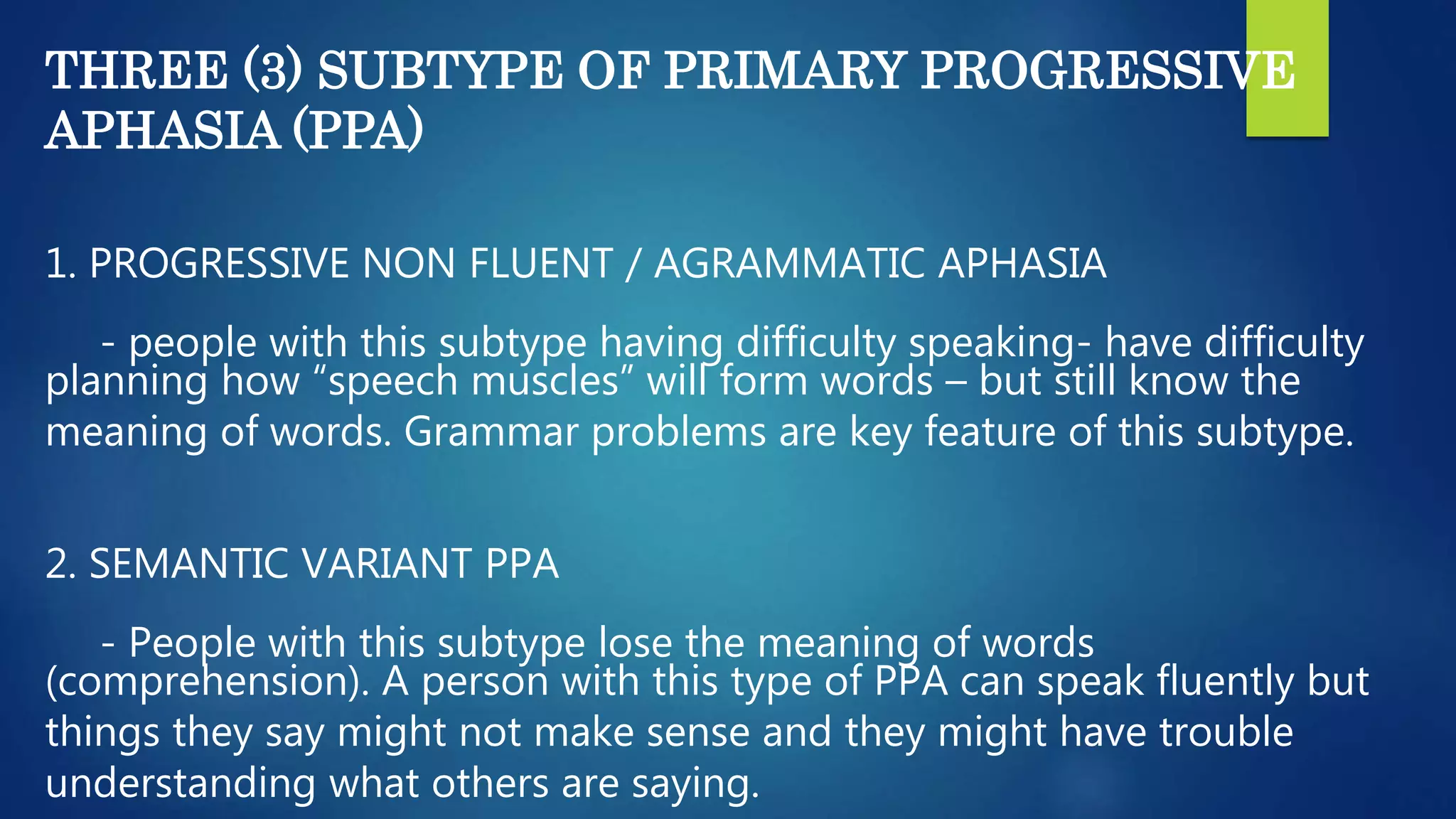 Aphasia and Dyslexia | PPTX