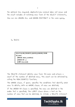 Bt0075 rdbms with mysql 2 | PDF | Databases | Computer Software and Applications