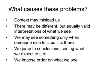 ToK presentation on sense perception 2013 | PDF