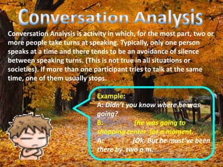 Discourse Analysis (Intro to Linguistics) | PPTX