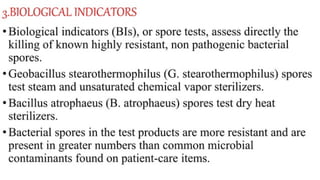 sterility_indicators in microbiology_.pptx | Chemistry | Science