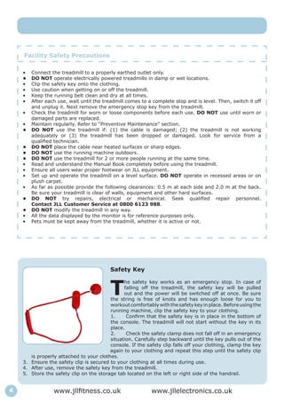 JLL D100 Folding Treadmill Manual | PDF