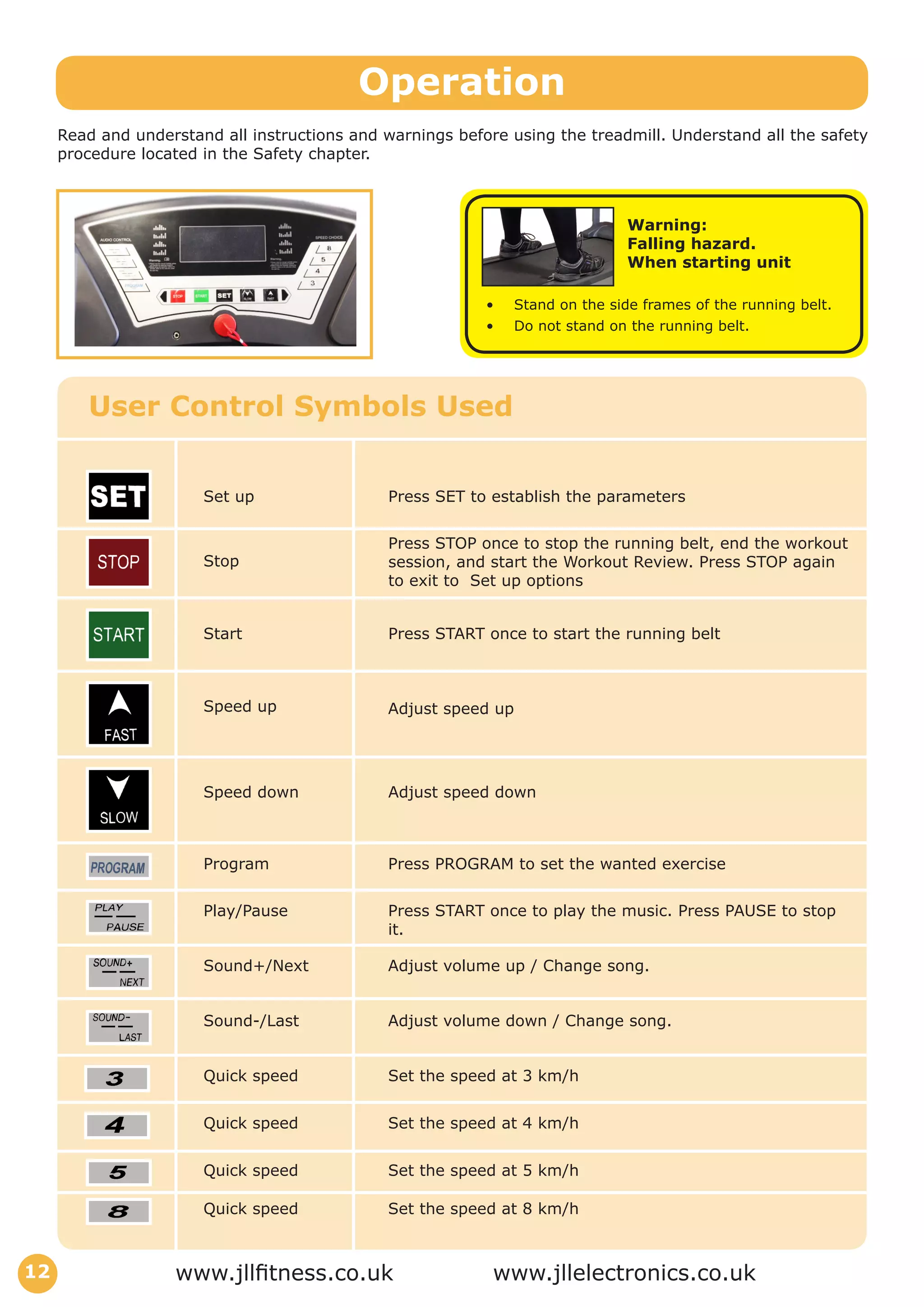 JLL D100 Folding Treadmill Running Machine Manual | PDF