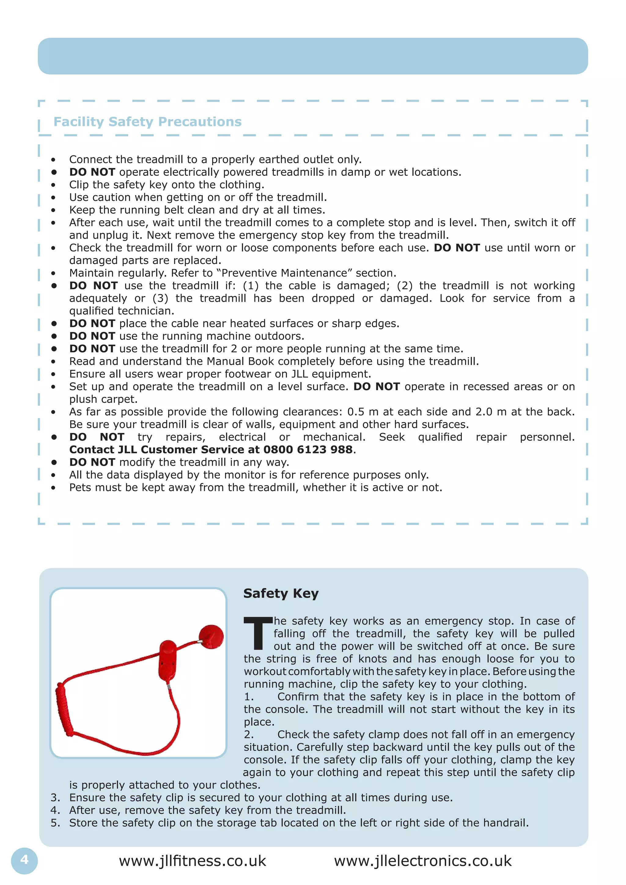 JLL D100 Folding Treadmill Running Machine Manual | PDF