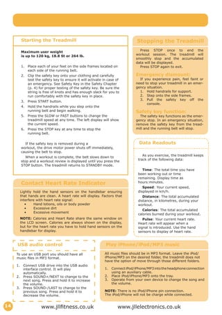 JLL D100 Folding Treadmill Running Machine Manual | PDF