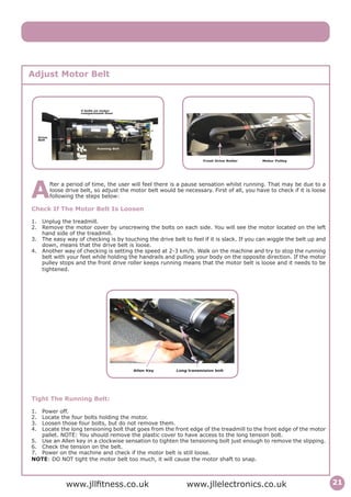 JLL D100 Folding Treadmill Running Machine Manual | PDF