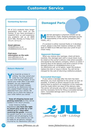 JLL D100 Folding Treadmill Running Machine Manual | PDF