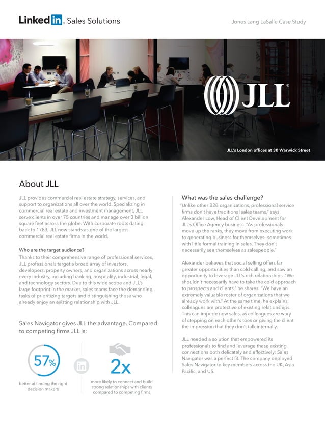 Jll case study | PDF | Sales | Business