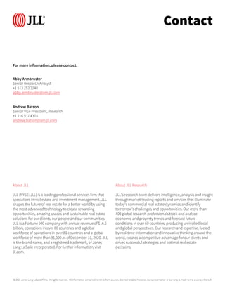 JLL Cincinnati Industrial Outlook Q1 2021 | PDF