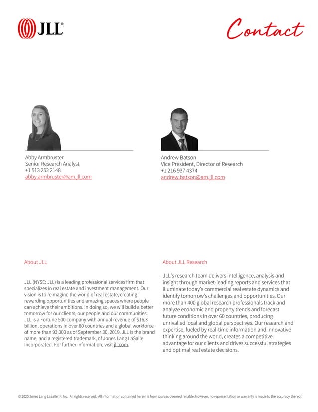 JLL Cincinnati Industrial Outlook Q4 2020 | PDF | Manufacturing Industry | Industries