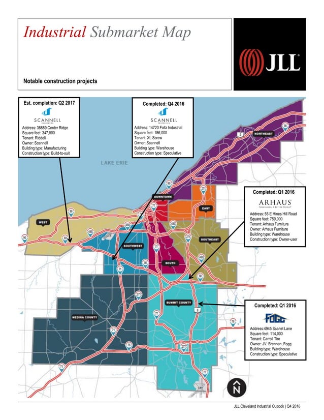 JLL Cleveland Industrial Outlook: Q4 2016 | PDF | Manufacturing Industry | Industries