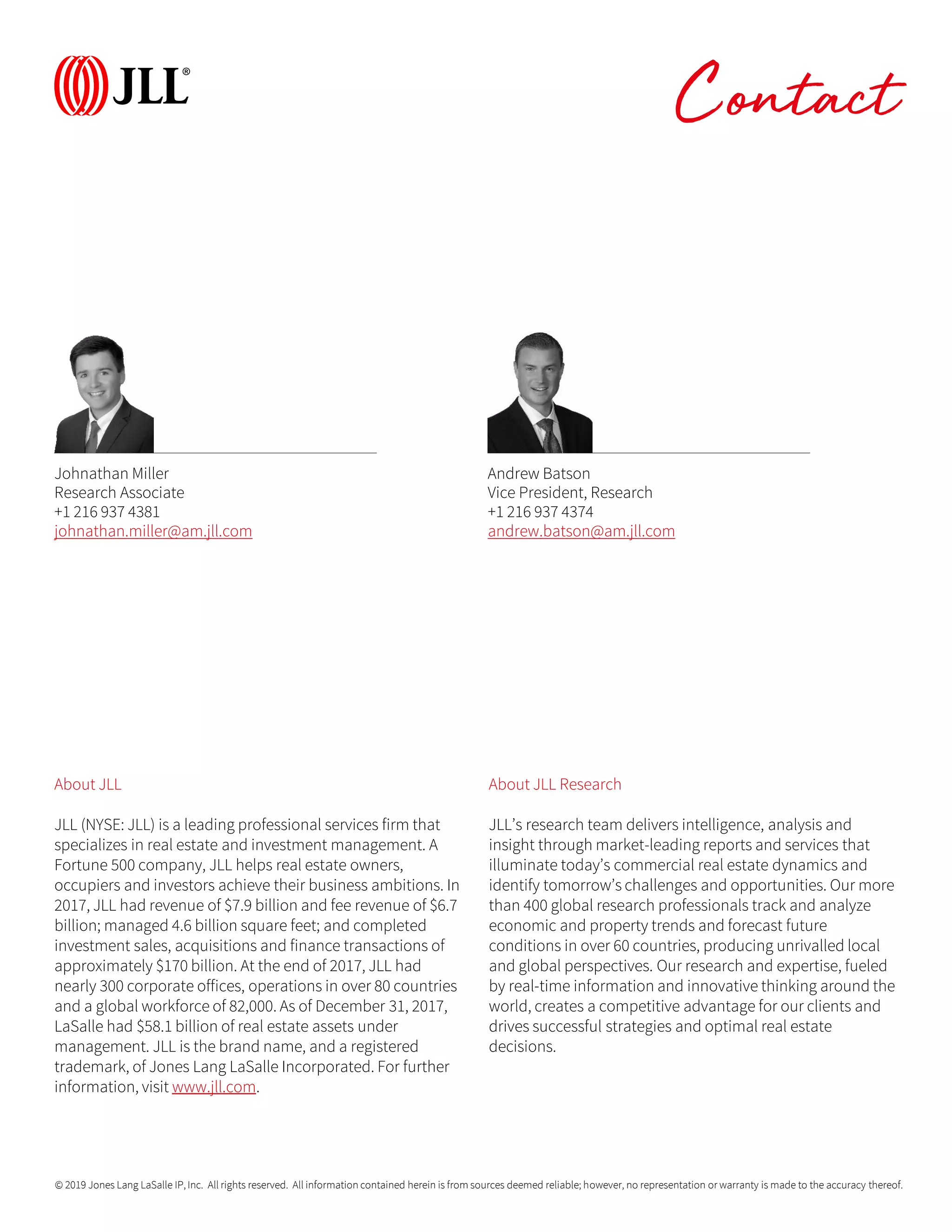 JLL Cleveland Industrial Outlook: Q4 2018 | PDF