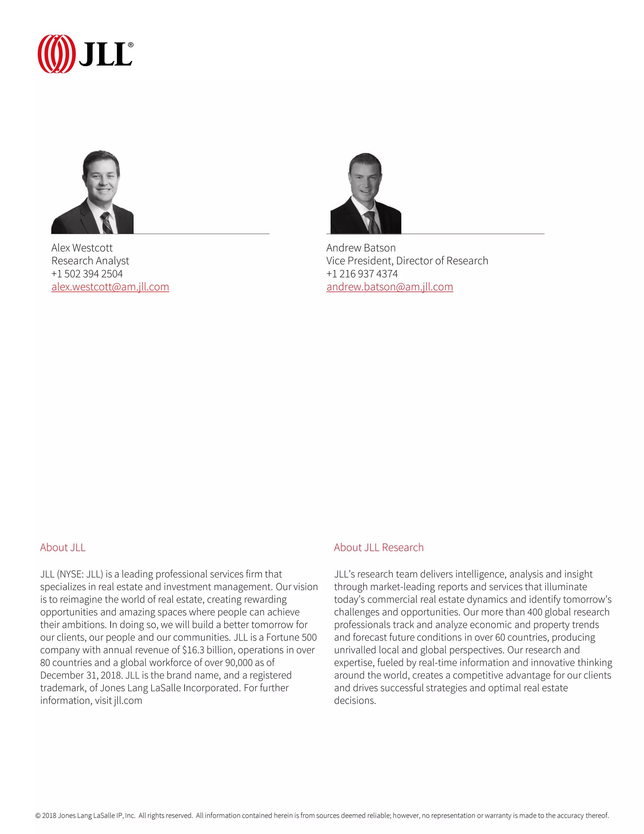 JLL Louisville Industrial Outlook - Q1 2019 | PDF