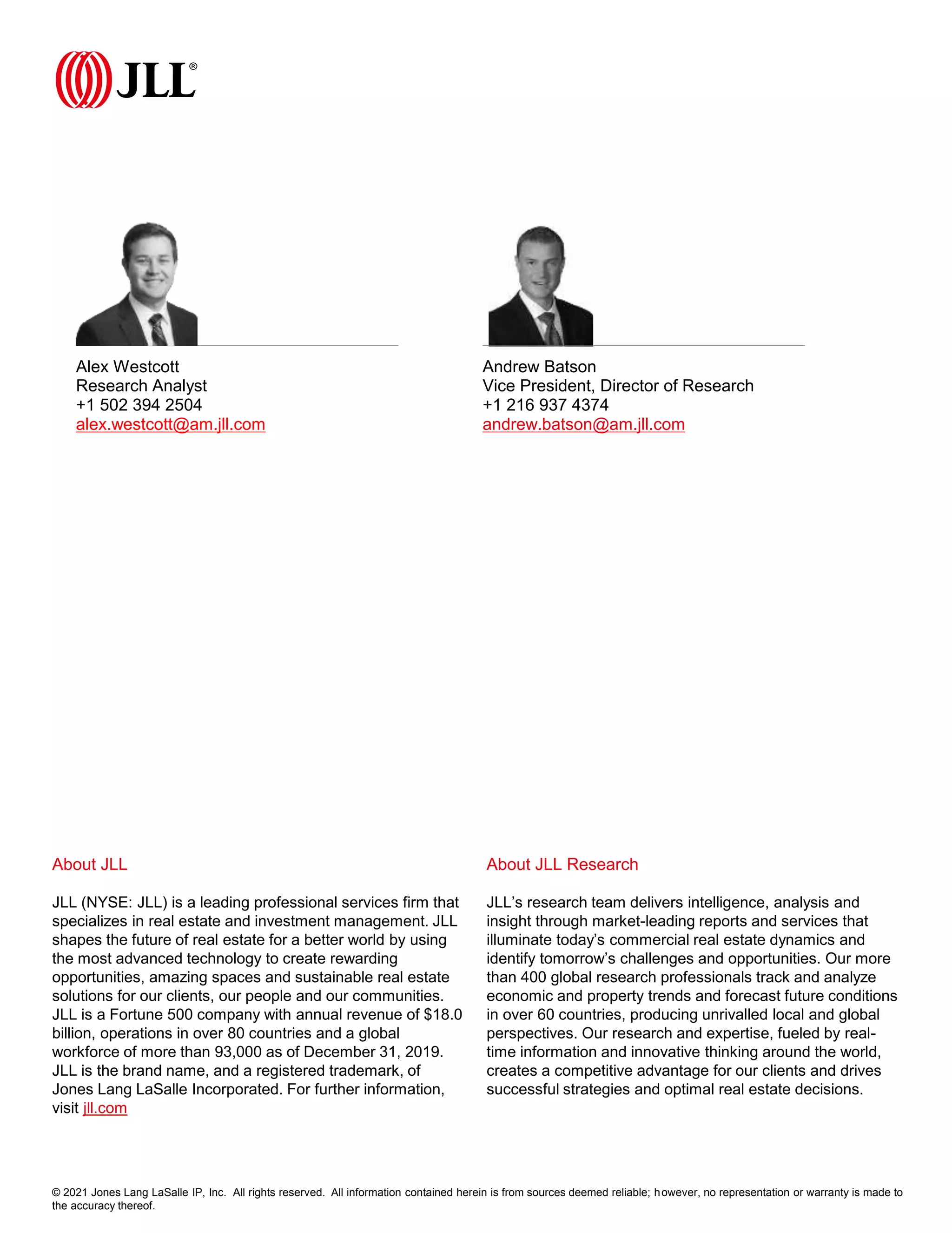 Jll Louisville Industrial Outlook - Q1 2021 | PDF