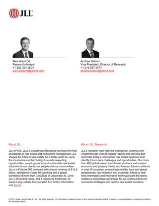 Jll Louisville Industrial Outlook - Q1 2021 | PPTX